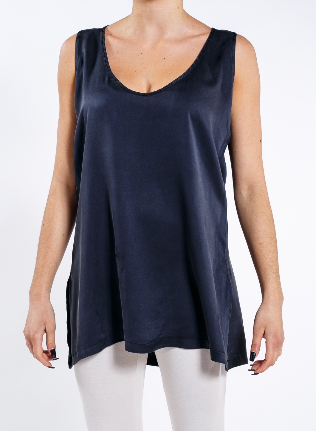 Tank Top Satin Silk